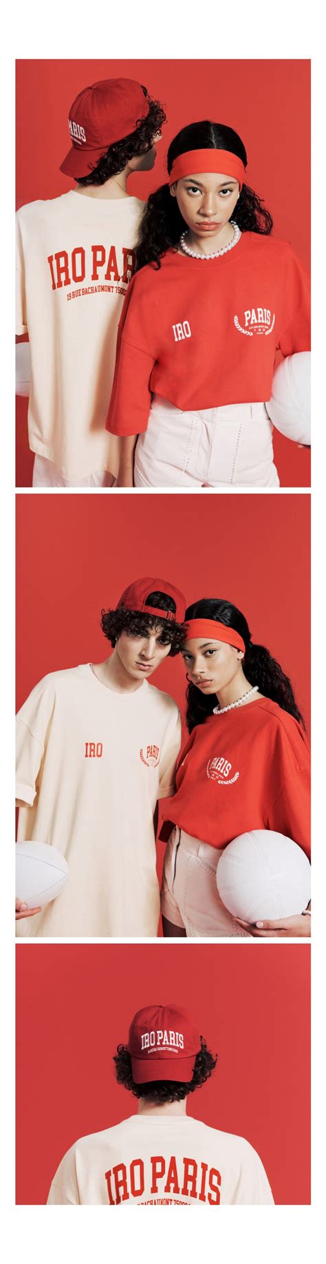 이로 클럽 드 파리 에디션 코튼 티셔츠 아이보리 Iro Kream