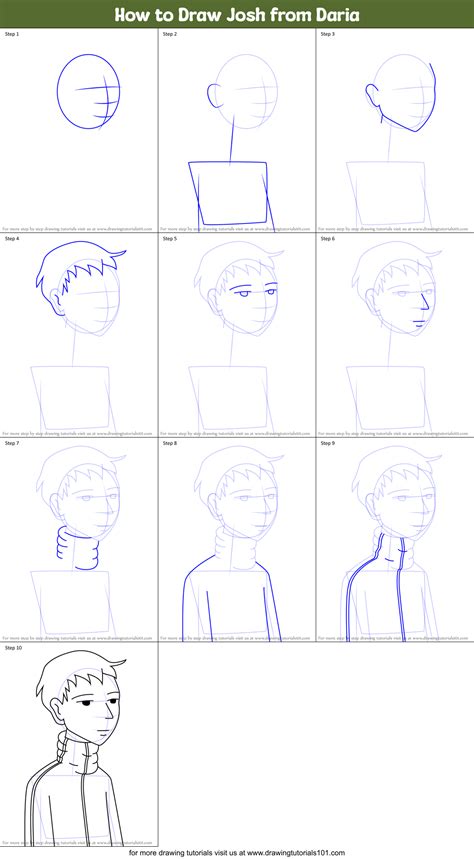How To Draw Josh From Daria Daria Step By Step DrawingTutorials Com