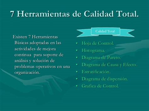 Las 7 Herramientas Basicas De La Calidad