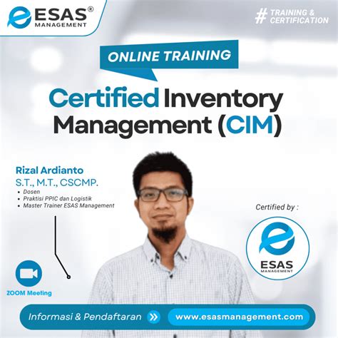 Inventory Management Certified Inventory Management Cim Esas