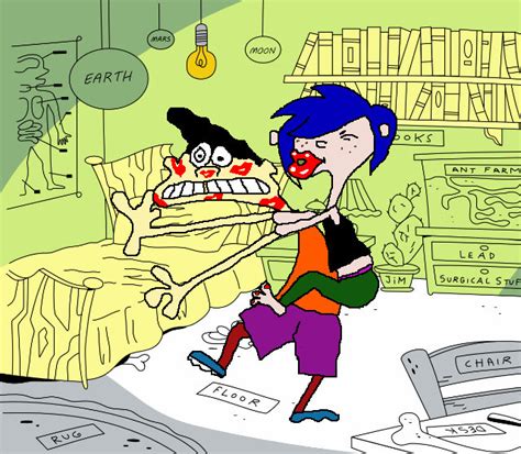Marie Kanker Kissing Edd  By Footsiekisser By Redroblerogo On Deviantart