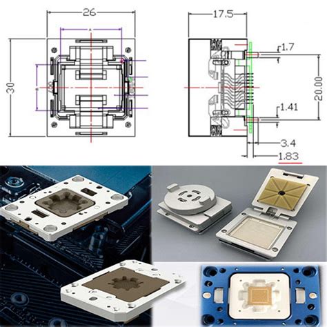 Test Socket For Bga Lga Package Test Wsf Ic Test Solution