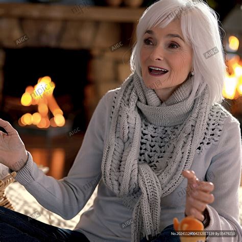 Ai创作图扎围巾 白发鬼脸 白发妇人 白发艺人 银发族 纯色围脖 灰色的头发拥抱 灰色的头发爱情 银发 围巾羊毛衫 快乐的温暖的冬天 退休的女人 保暖围巾 米白色围巾 灰发 昵图网