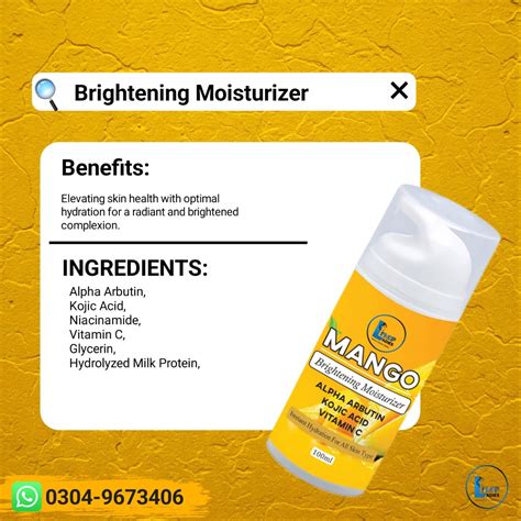 Mango Brightening Moisturizer Ladies Shop