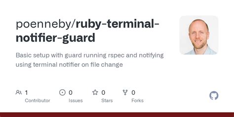 Github Poennebyruby Terminal Notifier Guard Basic Setup With Guard Running Rspec And