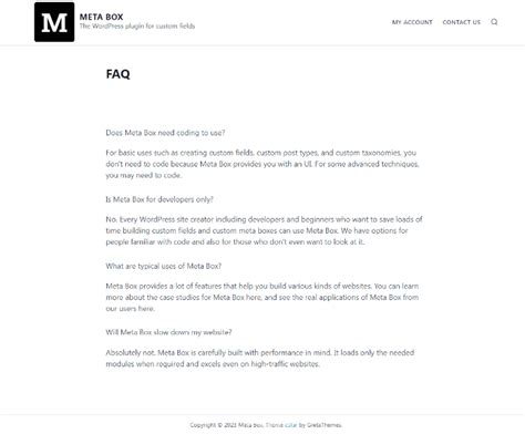 Creating An Faqs Page Meta Box Divi Meta Box Documentation