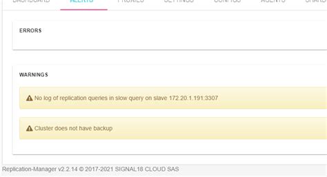 no log of replication queries in slow query ” question · issue 405 · signal18 replication