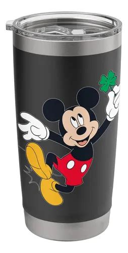 Mickey Mouse Heel Click Shamrock Vaso Aislado De Acero Ino Meses Sin Inter S