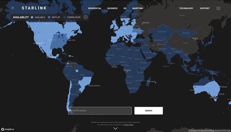 پرهام 🍇 On Twitter این نقشه از وب سایت شرکت استارلینک است که نشون می‌ده سرویس برای کشور ایران