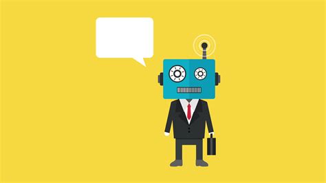 Robot With White Bubble Speech 1786111 Stock Video At Vecteezy