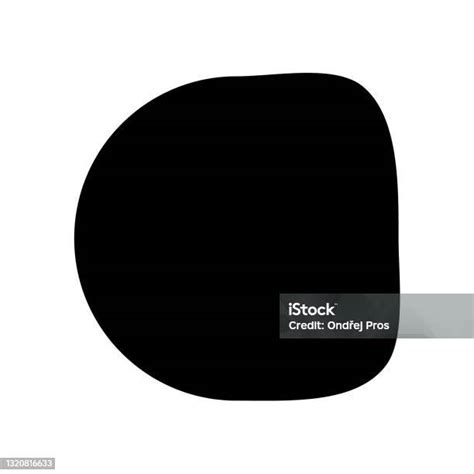 추상 잉크 블로치 둥근 액체 블롯 잉크 슬롯 모양 프레슬 조약돌 형태 무작위 부드러운 벡터 일러스트레이션 가능성에 대한 스톡 벡터 아트 및 기타 이미지 Istock