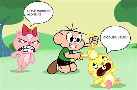 Jimmy Five Gives Cuddles A Knot By Adrianmacha20005 On Deviantart