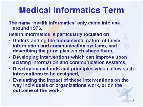 Introduction In Medical Informatics Online Presentation