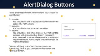 Lecture Android Kinds Of Dialogs Pptx