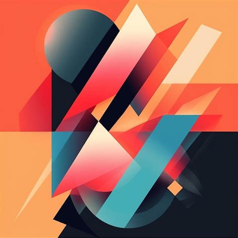 Premium Ai Image A Close Up Of A Colorful Abstract Design With A Black Background Generative Ai