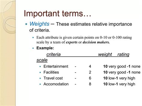 Topsis A Multi Criteria Decision Making Approach Pptx