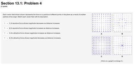 Solved Section 131 Problem 4 1 Point Each Vector Field