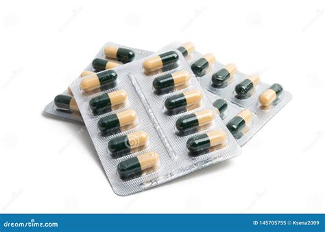 Pill Packaging Isolated Stock Image Image Of Medicine 145705755