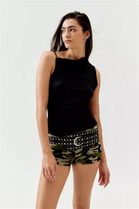Urban Renewal Remnants Camo Mesh Micro Short Urban Outfitters