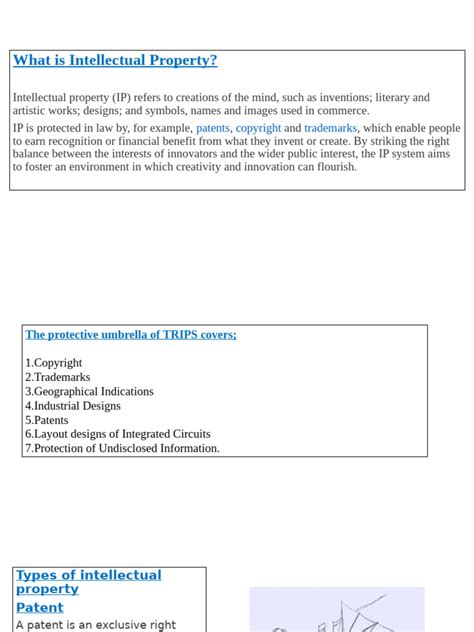Ipr Types Pdf Intellectual Property Patent