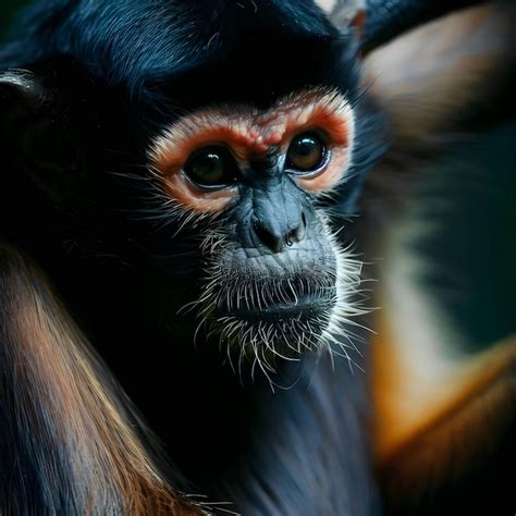 Premium Photo Closeup Of A Monkey Photorealistic