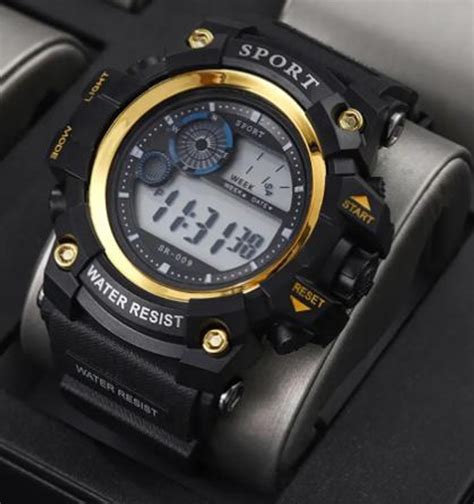 Чоловічий електронний годинник Повсякденний спортивний наручний годинник фото відгуки