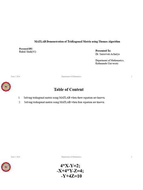 Matlab Presentation Pdf Numerical Analysis Mathematical Objects