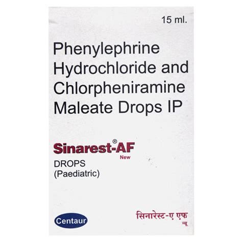 Sinarest Af New Drops 15ml Price Uses Side Effects Netmeds