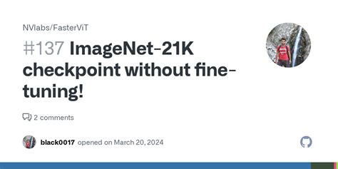 imagenet 21k checkpoint without fine tuning · issue 137 · nvlabs