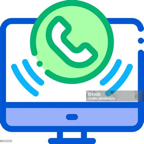 Computer Icon Vector Outline Illustration Stock Illustration Download