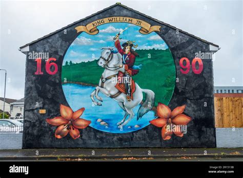 William Of Orange Mural Northern Ireland Immagini E Fotografie Stock Ad