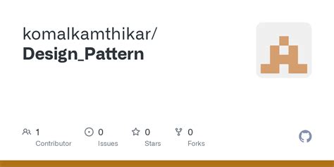 GitHub Komalkamthikar Design Pattern
