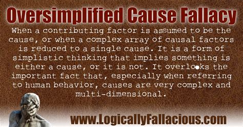 Oversimplified Cause Fallacy