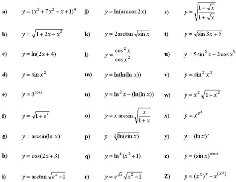 Math Exercises Math Problems Derivative Of A Function