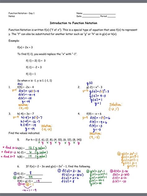 Linear Relations Notes Ms Ulrichs Algebra 1 Class