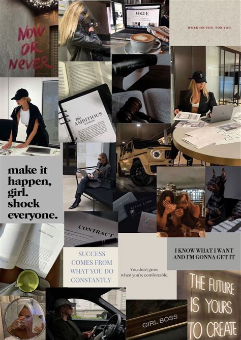 Girl Boss Vision Board Wallpaper Vision Board Inspiration