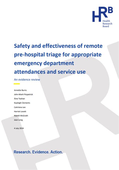 Safety And Effectiveness Of Remote Pre Hospital Triage For Appropriate Emergency Department