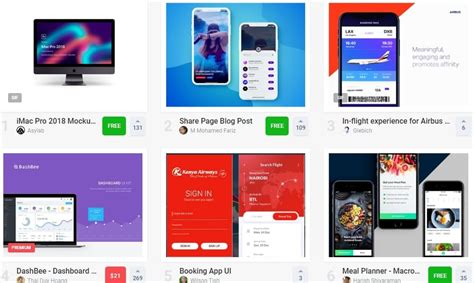 Web User Interface Design Examples