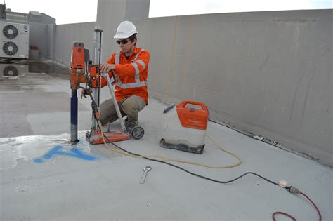 Scanning Coring And Testing On The Roof Rosebery — Perfect Concrete Care