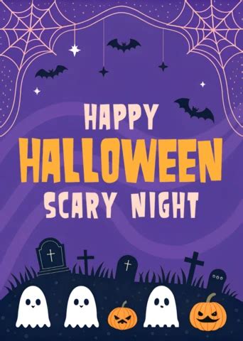 Modèle De Fête Dhalloween Ludique Avec Un Design De Fantôme Et De Squelette Pour Des Flyers