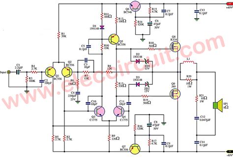 Schematic Diagram Mosfet Amplifier