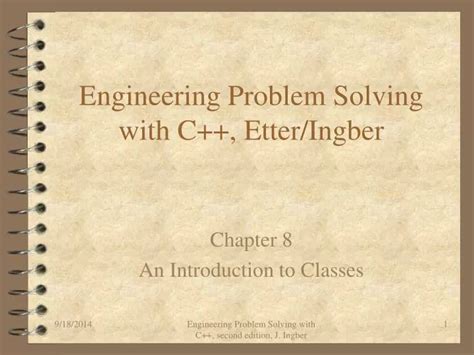 Ppt Engineering Problem Solving With C Etteringber Powerpoint Presentation Id4545673