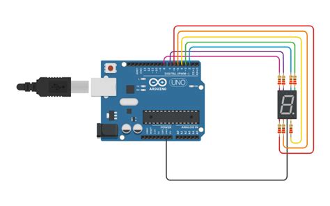 Circuit Design Display De 7 Segmentos Tinkercad