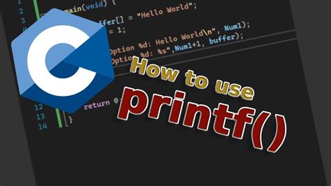 C Programming How To Use Printf Youtube