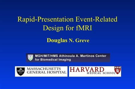 Event Related Functional Magnetic Resonance Imaging Design Ppt