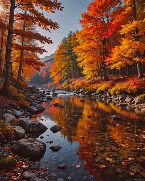 Ai 생성 떨어지다 강 Pixabay의 무료 이미지