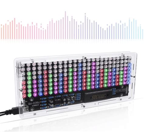 Buy MiOYOOW DIY Spectrum Display Soldering Kit 4 Color LED Music Flash LED Light DIY Kit