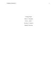 IT232 Ostrander Unit 7 CodingProject CSharp CODING PROJECT 1 Coding Project Nisha C Ostrander