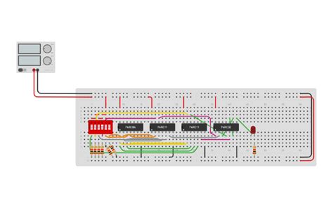 Circuit Design Multiplexor Tinkercad