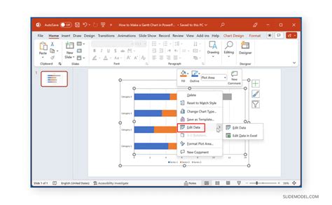 Edit Data For Gantt Chart Powerpoint SlideModel